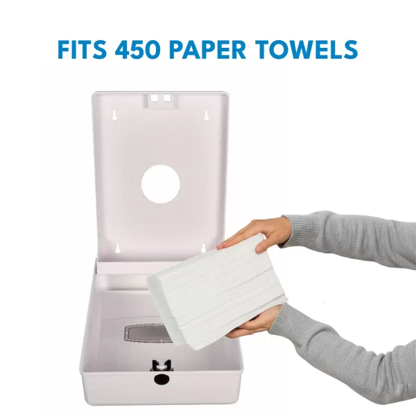 Kressa Wall-Mounted Multi V-Fold Paper Hand Towel Dispenser Jumbo ...